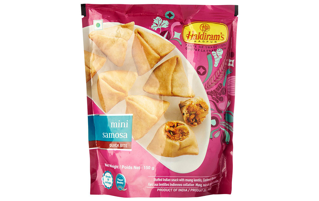 Haldiram's Nagpur Mini Samosa Pack 150 grams - Reviews | Nutrition ...