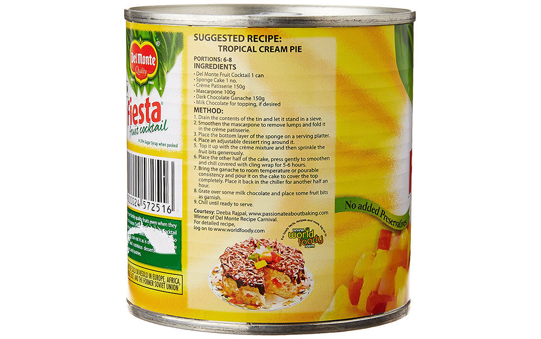 Del Monte Fiesta Fruit Cocktail - Reviews | Ingredients | Recipes ...