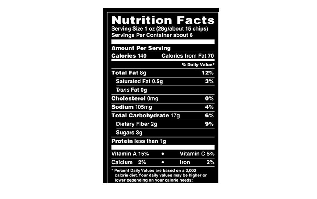 Terra Sweets Medley Sea Salt Chips Pack 163 grams - Reviews | Nutrition ...