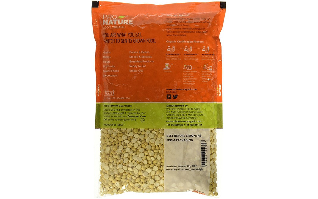 Pro Nature Organic Roasted Channa Dal Pack 500 grams - Reviews ...