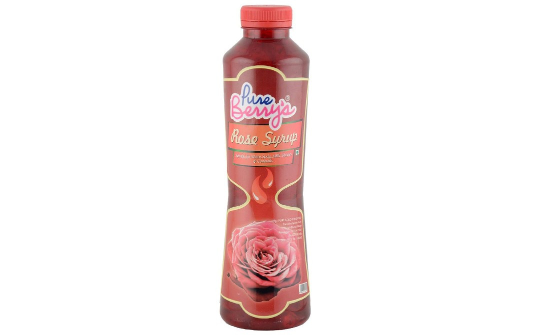 Pure Berry's Rose Syrup Bottle 750 millilitre - Reviews | Nutrition ...