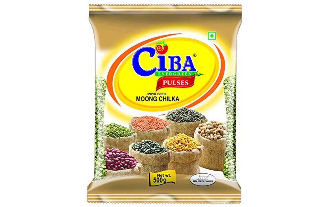 Ciba Unpolished Moong Chilka Pack 500 grams - GoToChef