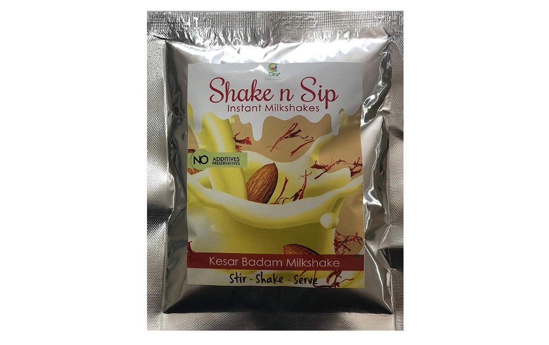 Cira Shake n Sip Kesar Badam Milkshake Pack 75 grams - GoToChef