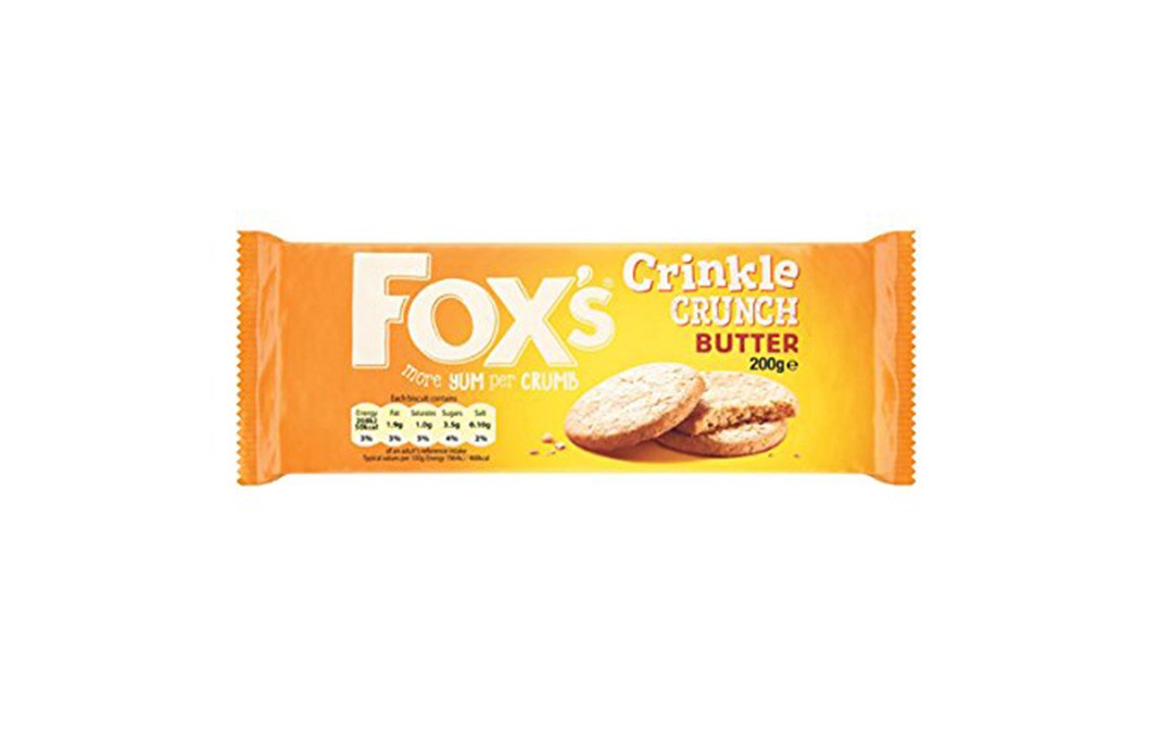 Fox'S Crinkle Crunch Butter Pack 200 grams - Reviews | Nutrition ...